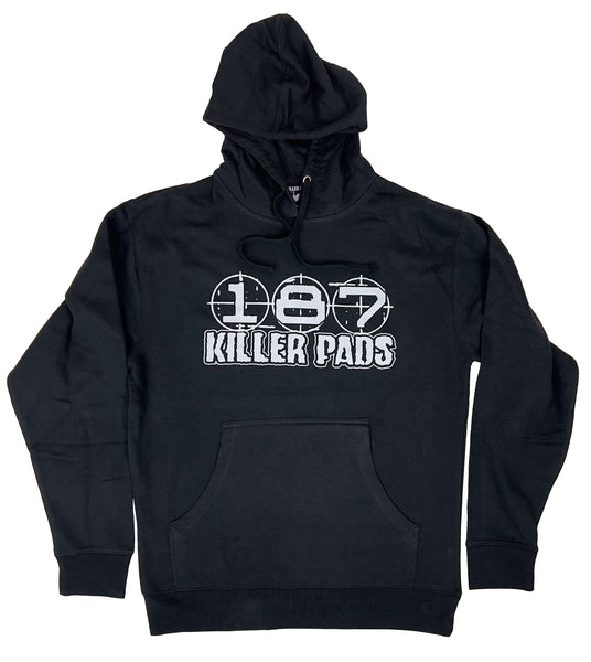 187 BLOCK LOGO HOODIE - Black – 187killerpads